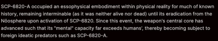 Scp 6820-A H1-A proposal | Fandom