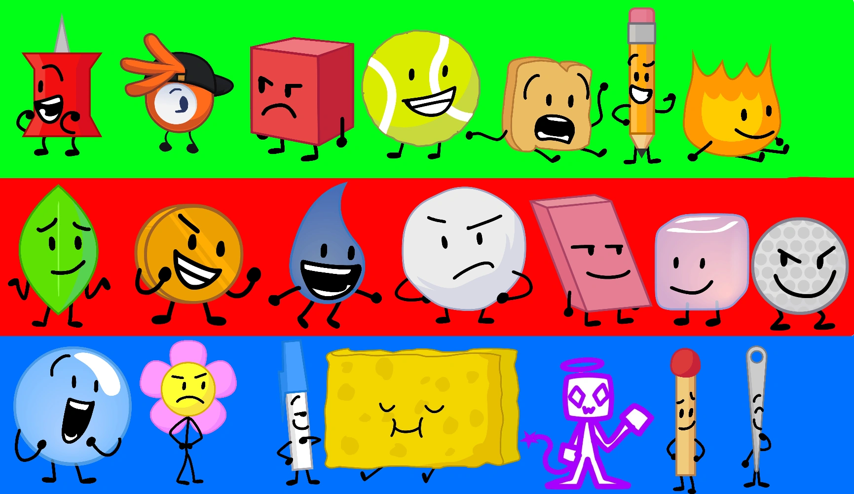 BFDISWSFTW - BFDI but Rocky is replaced with Blender and Pleasantly is ...