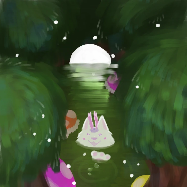 Dog Minawii in swamp | Fandom