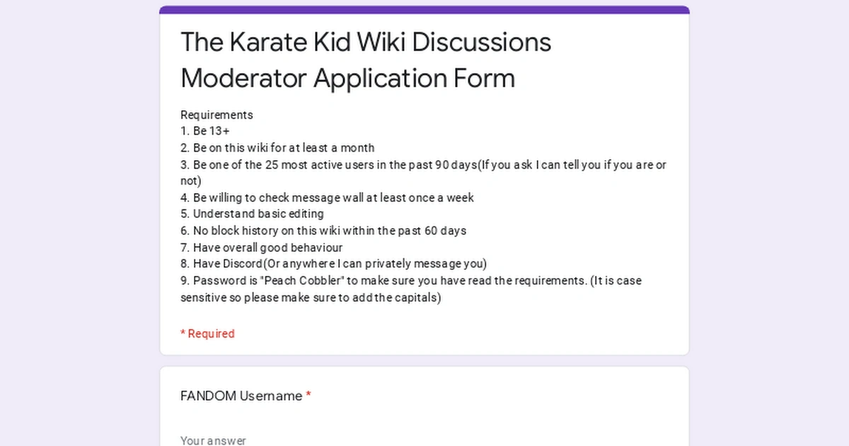 Reminder About Discussions Moderator Applications | Fandom