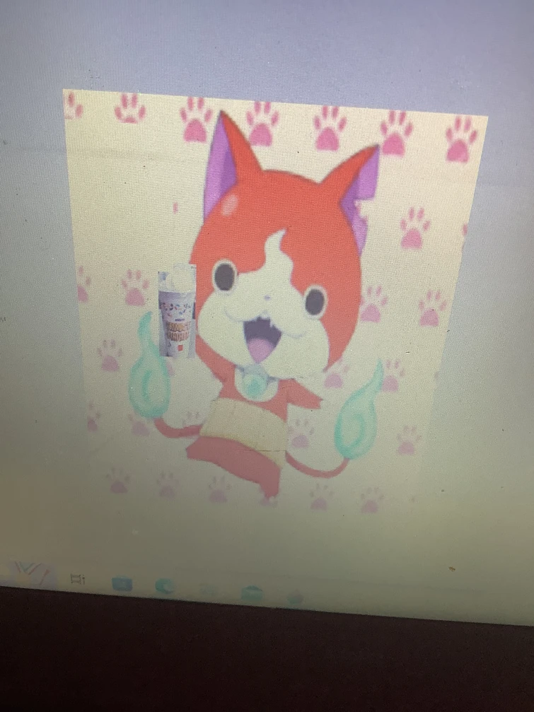 Jibanyan with a grimace shake | Fandom