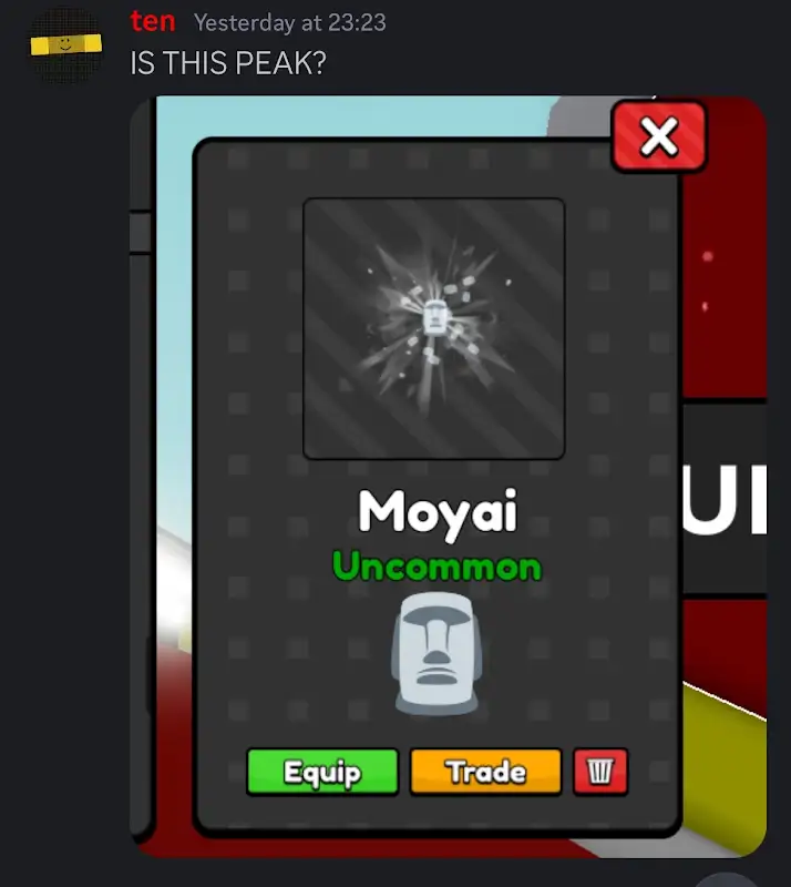Moyai trading gaem (Friday update leaks) | Fandom