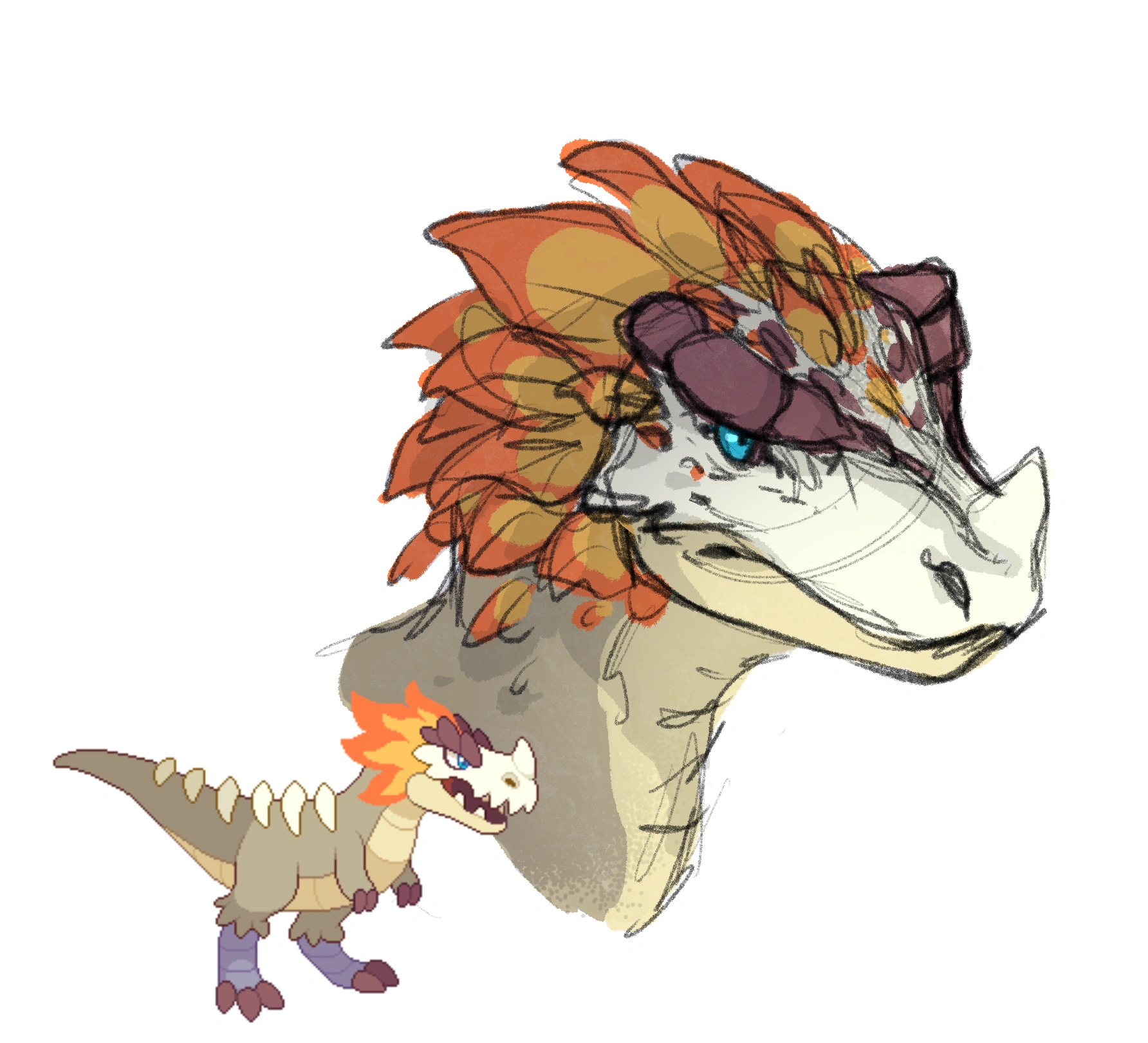 Realistic Terrosaur Doodle | Fandom