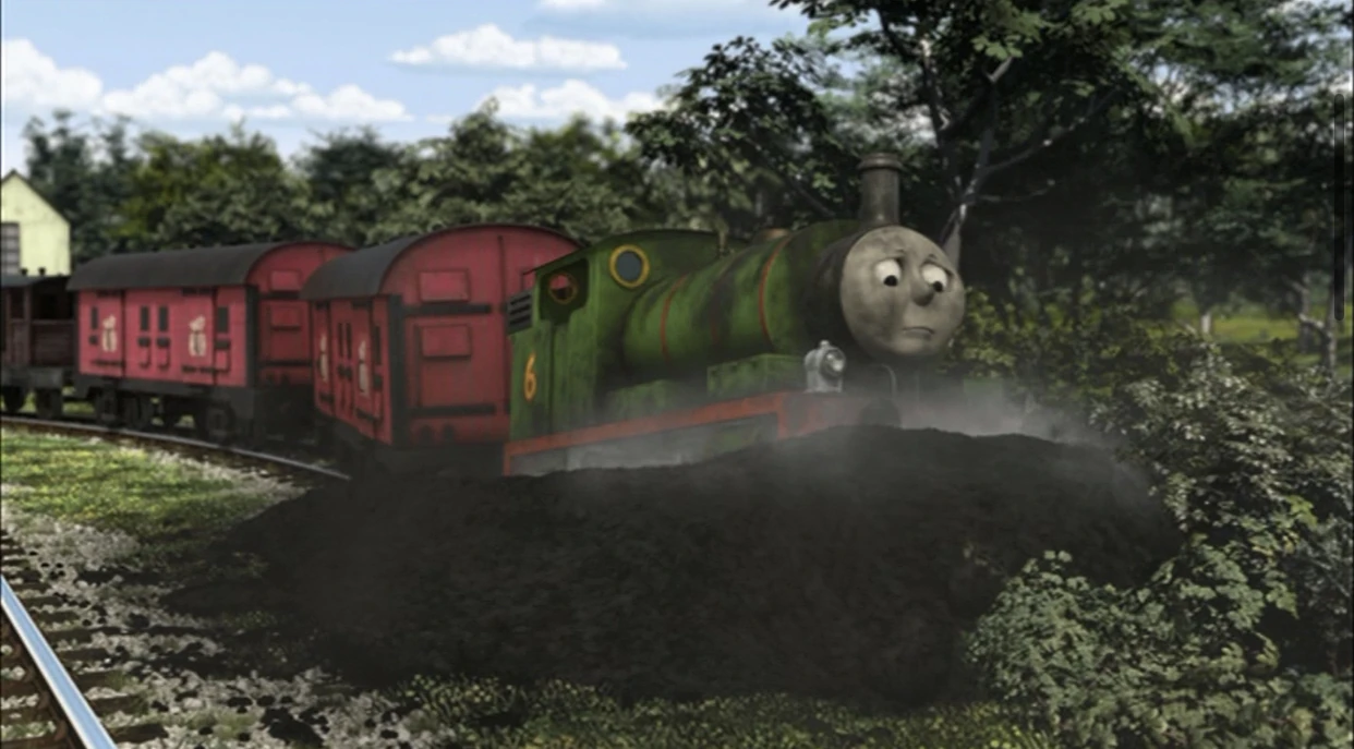 If I had a nickel for every time Percy crashes into coal, I’d have two ...