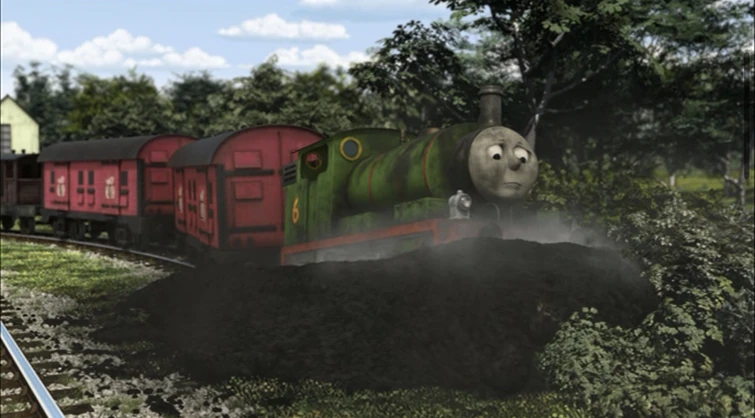 If I had a nickel for every time Percy crashes into coal, I’d have two ...
