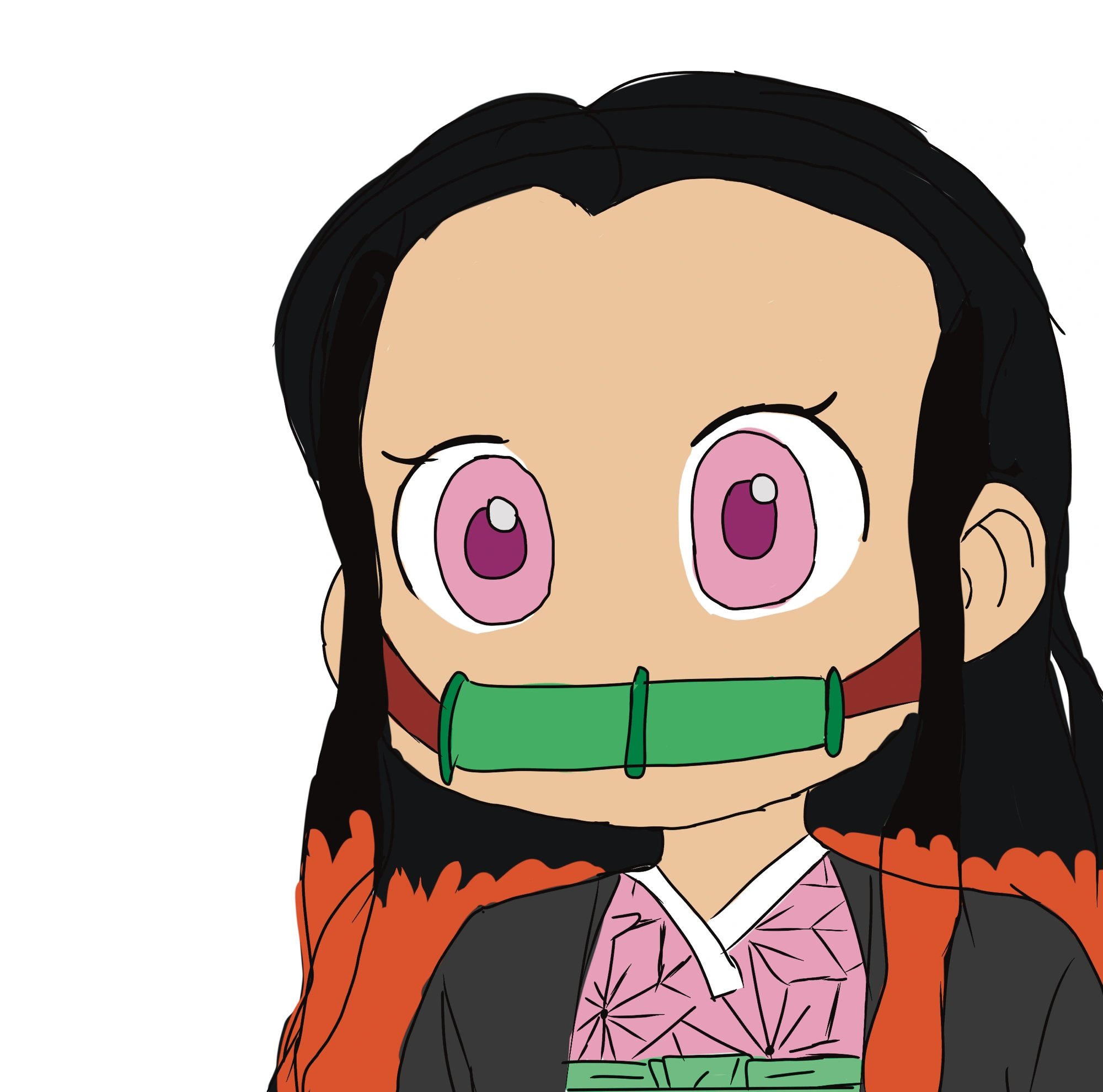 Hello! + Nezuko fanart | Fandom