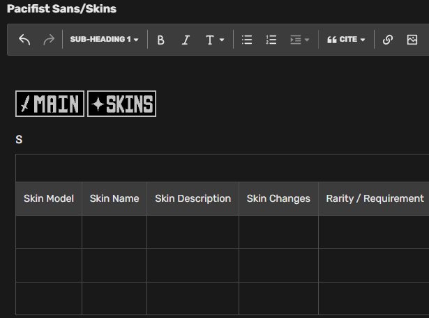 To every ufs wiki editor | Fandom