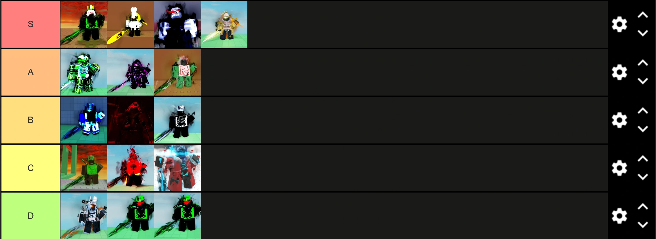 my epik 1x + john toe tier list [ skins ] | Fandom