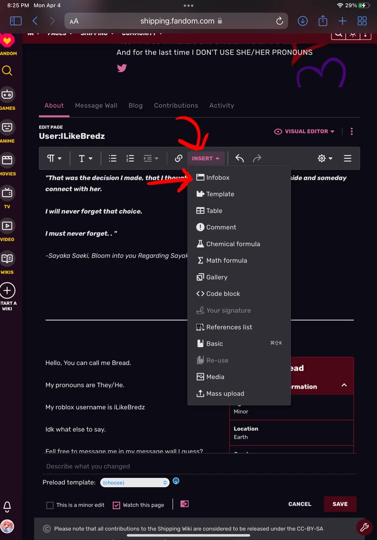 a lot of questions about pages because i'm stupid and have never made a ...
