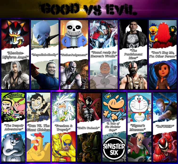 Good vs. Evil roster | Fandom