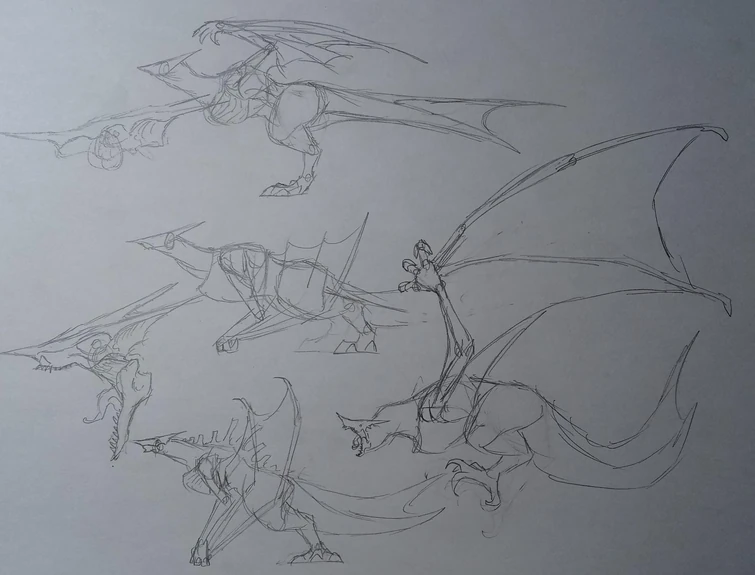 My Gyaos Concept Sketches | Fandom