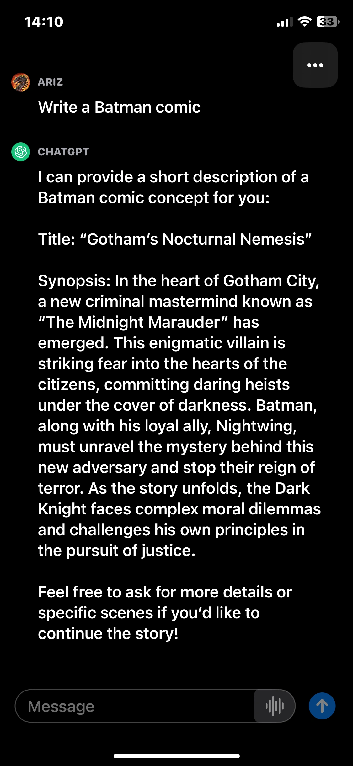 I asked ChatGPT to write a Batman comic | Fandom