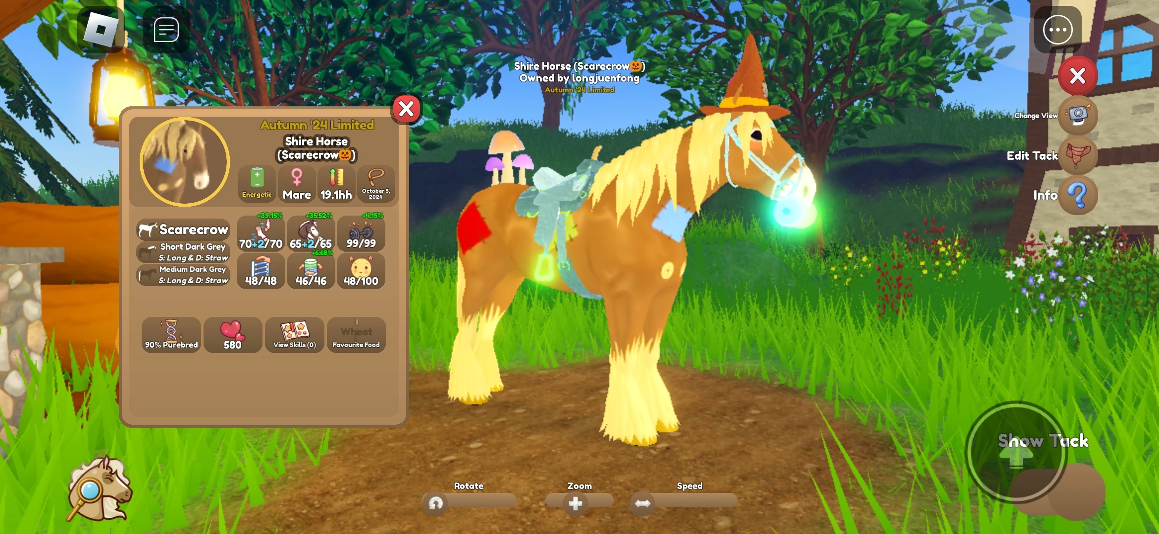 Swapping for wc scarecrow shire with dyed straw m/t and higher stat ...