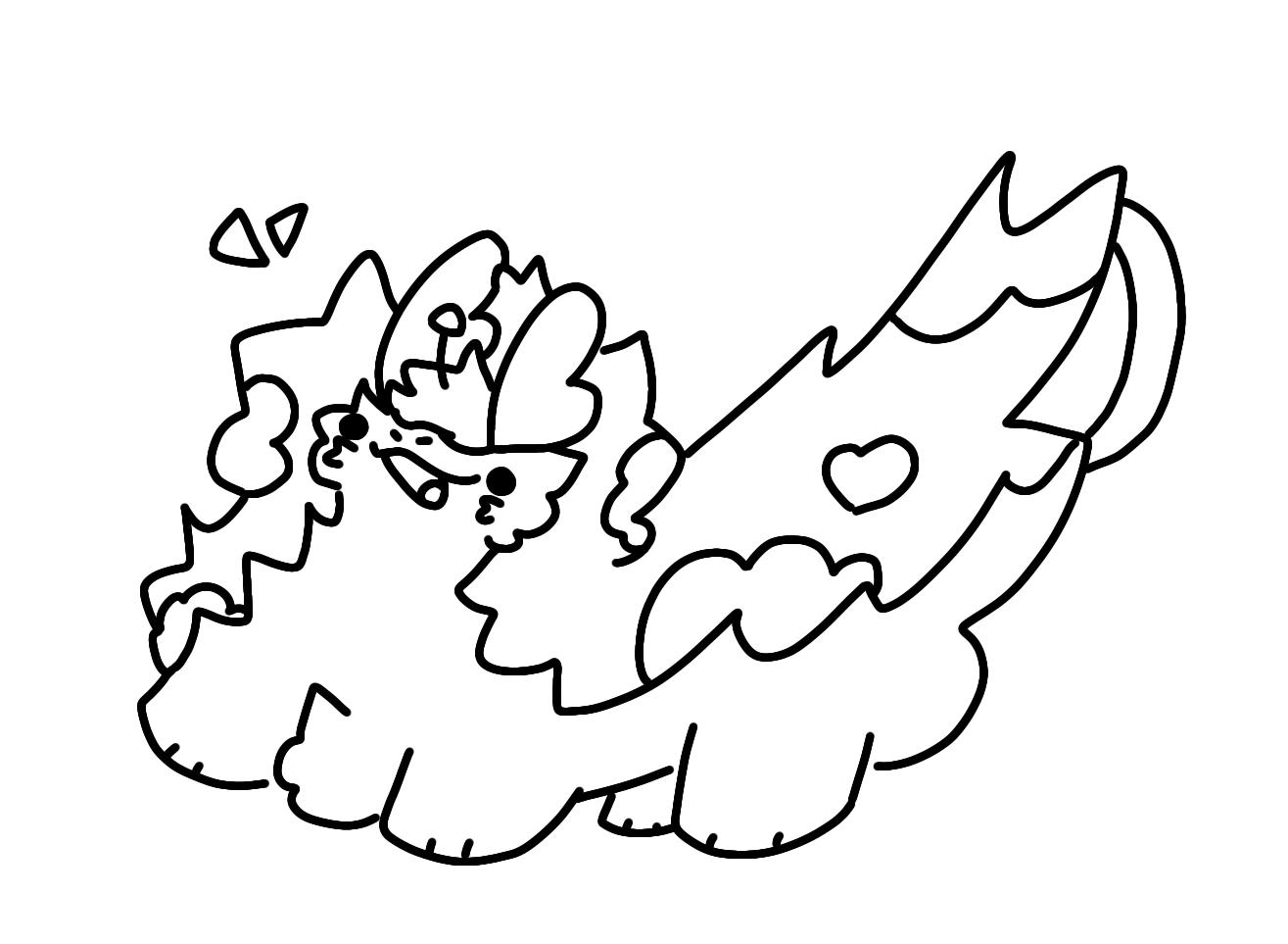 floofy mina line art | Fandom