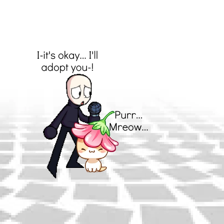 I made this comic(Eteled meets Primrose for Cat Game x Vs. eteled) and ...