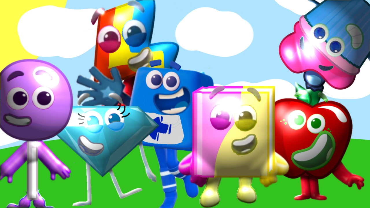 Mlp Mane 7 as BFDI Colourblock Characters. | Fandom