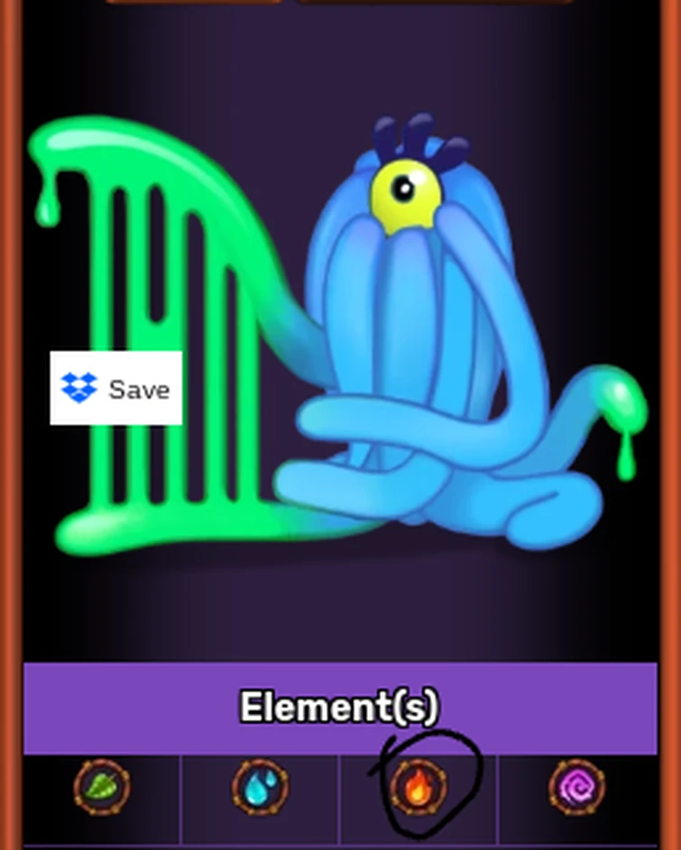 Shouldnt Gloptic go to amber island because it has the fire element? | Fandom