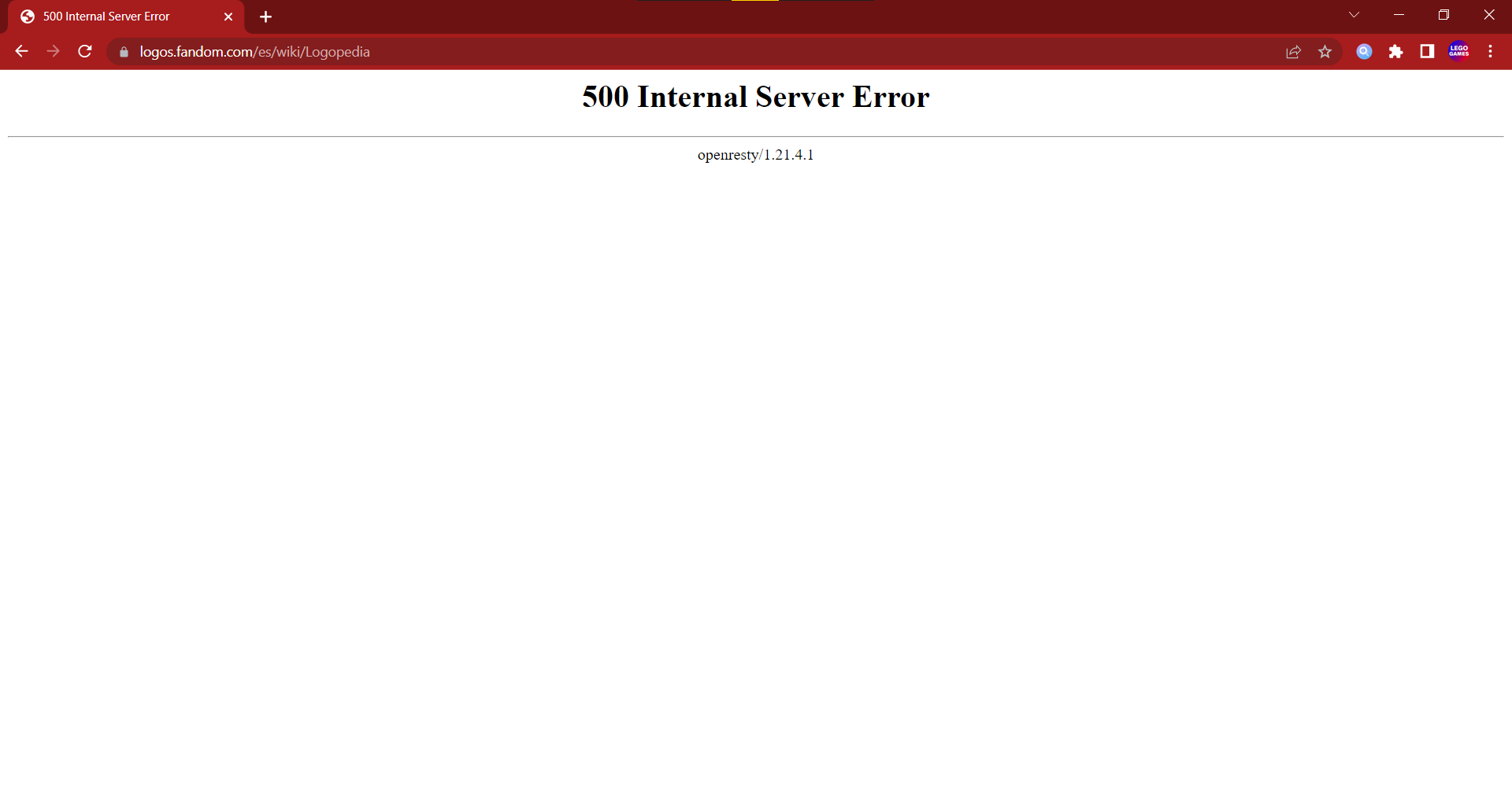 Me acaba de aparecer un error | Fandom