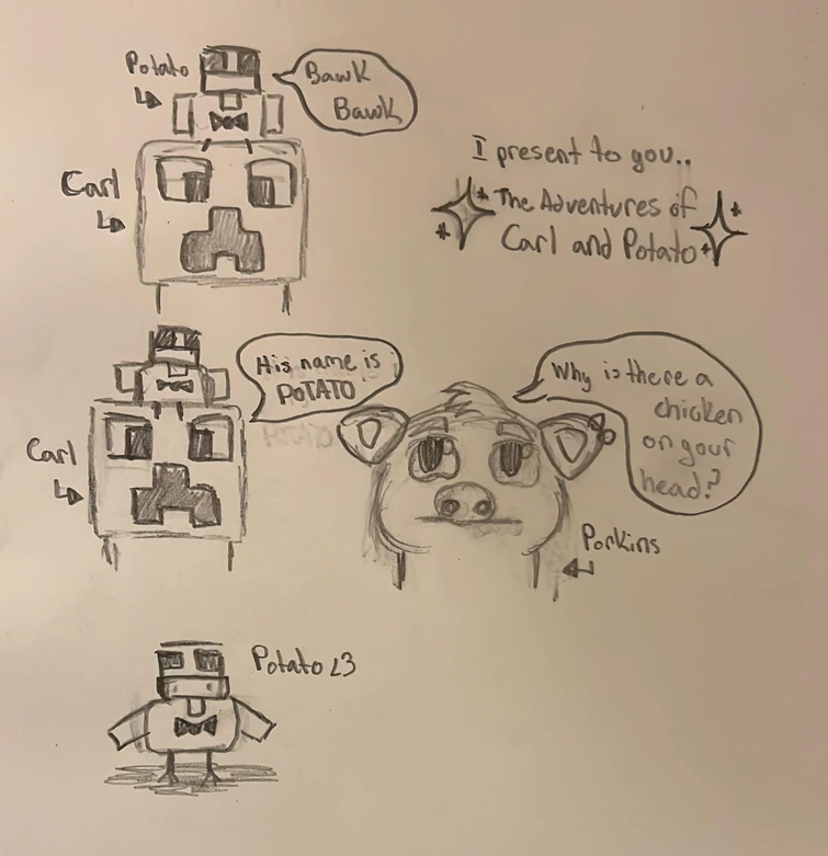 Carl (and his pet chicken) art because yes | Fandom