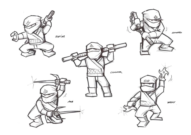 Ninjago: Concept Art Pilots Reboot - Should one of the Main Ninja have ...