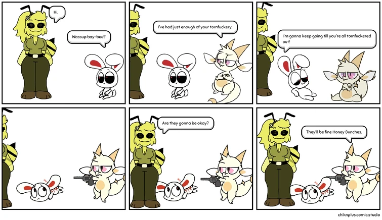 Bweswees Bizznip with the Chikn Nuggit cast for some God damn reason ...