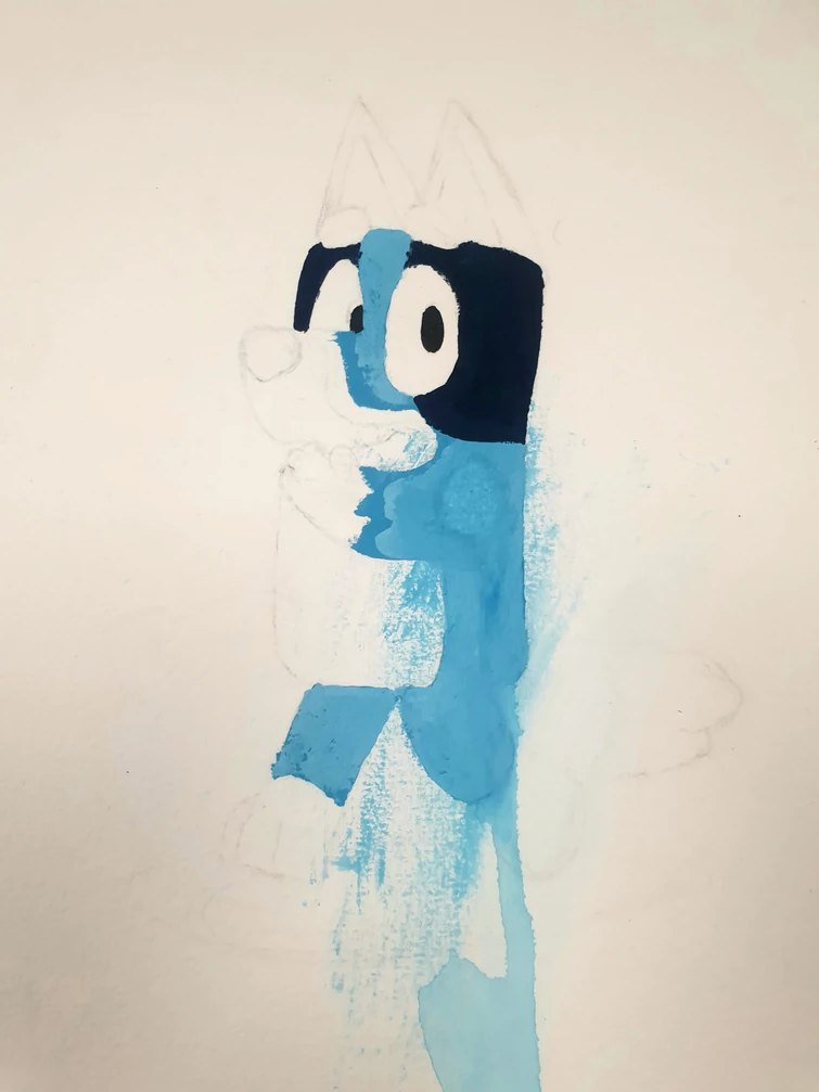 Bluey Acrylic Painting | Fandom