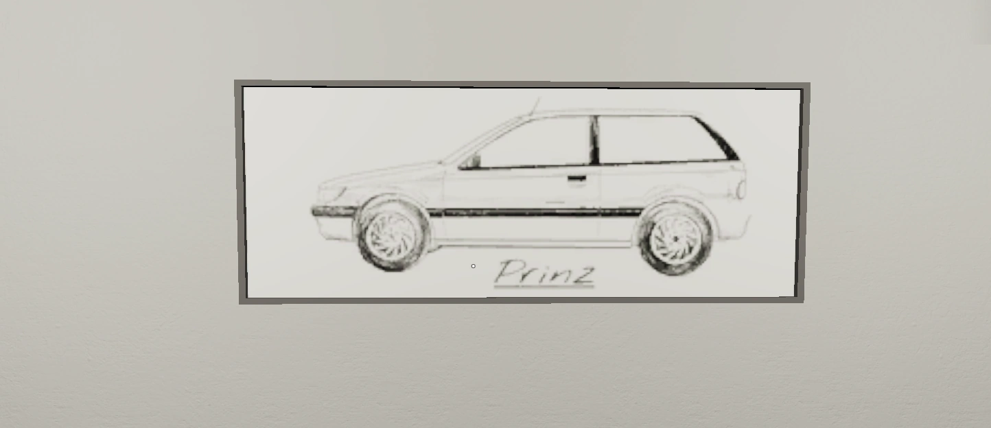 I just unlocked the race track today and saw this drawing of what Prinz ...