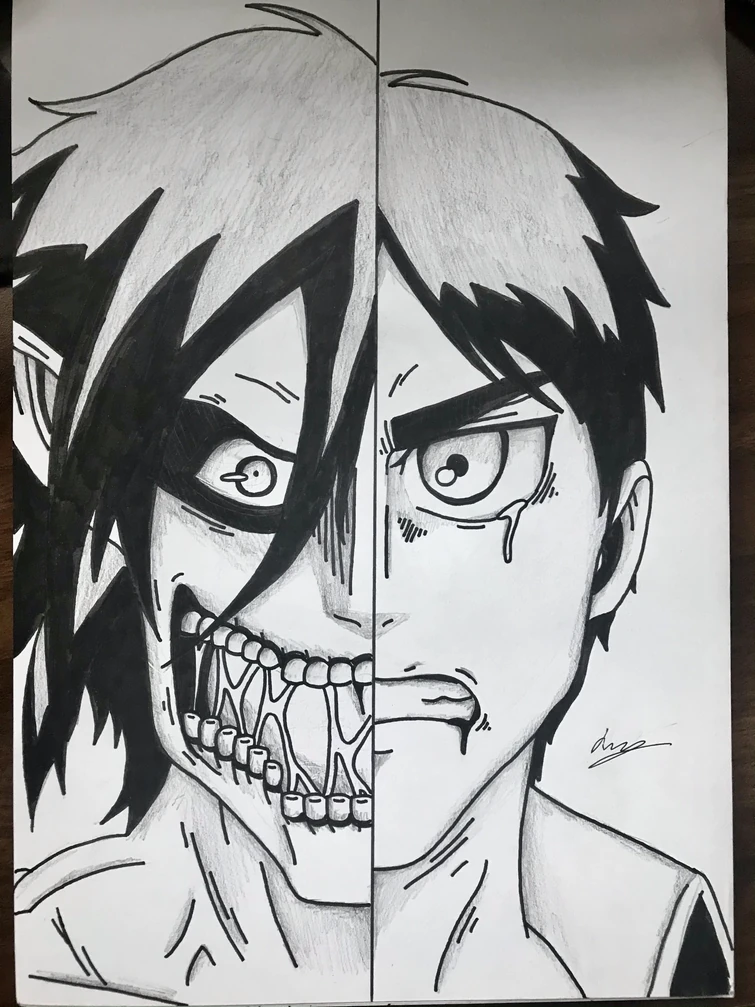 My first Attack On Titan Drawing | Fandom