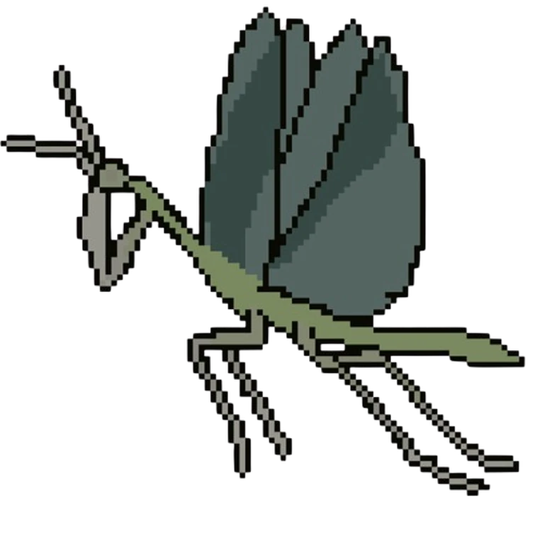 Y'all I made the flying mantis into pixel art | Fandom
