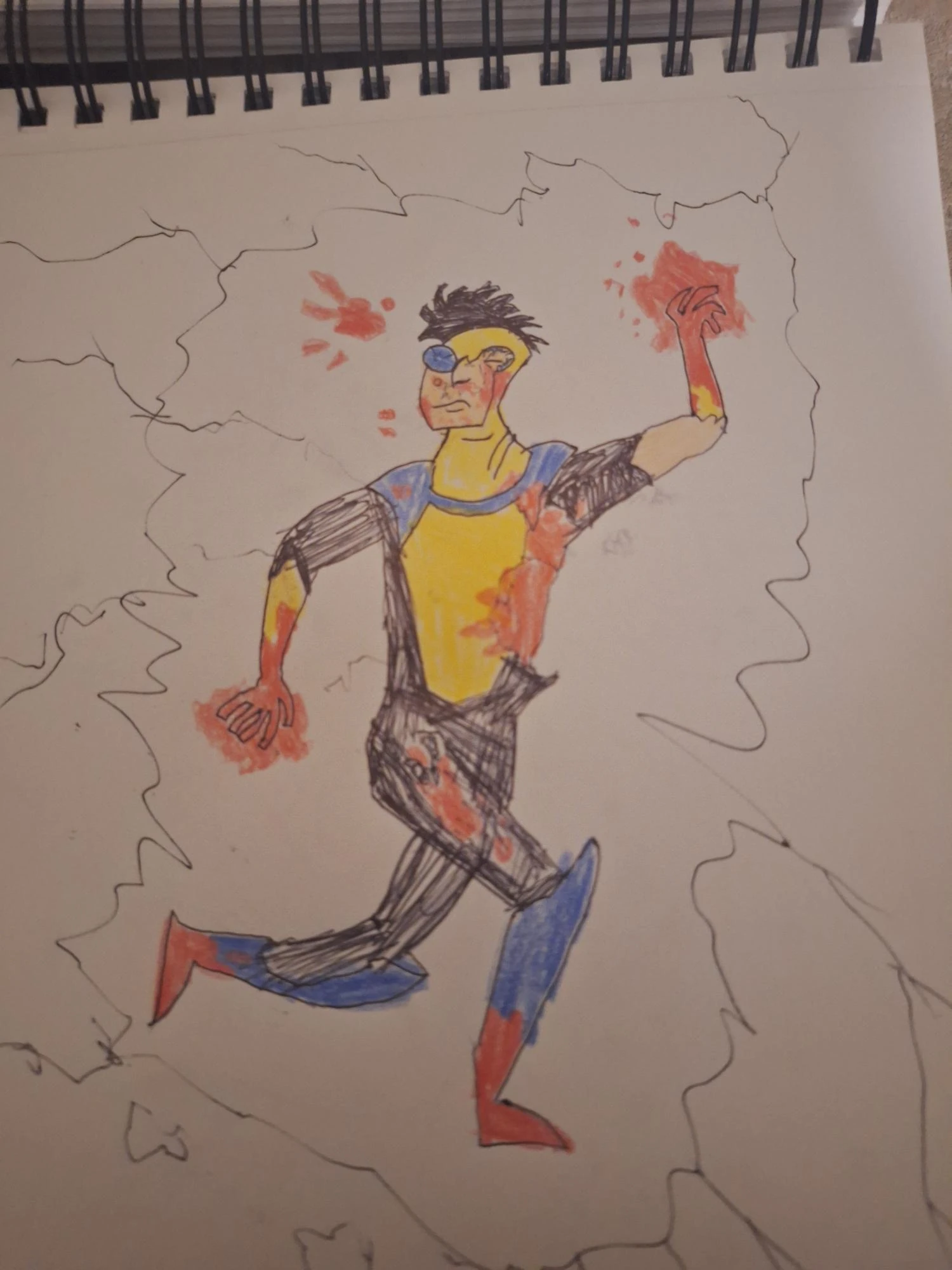 How do you like my drawing of beat up invincible | Fandom