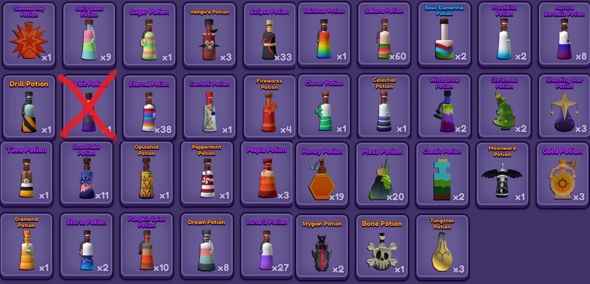 Looking at offers on my potion inv! Looking for Coins/Mut pots/LegC ...