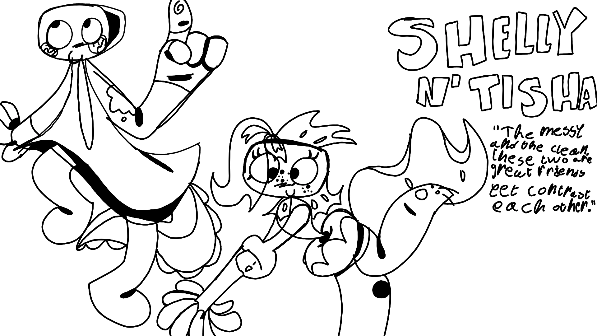 an au shelly n' tisha!! | Fandom