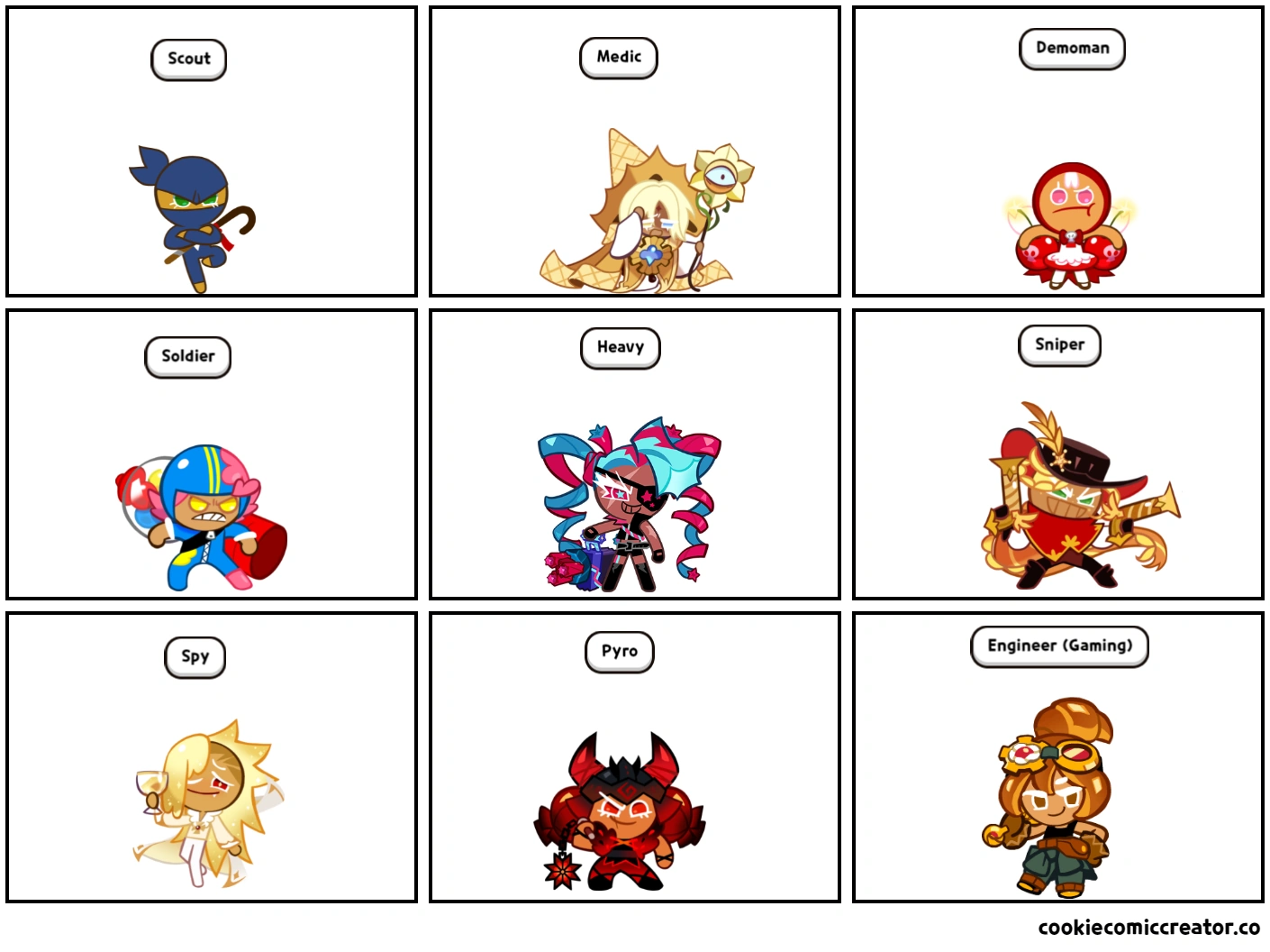 cookies if they were tf2 characters | Fandom