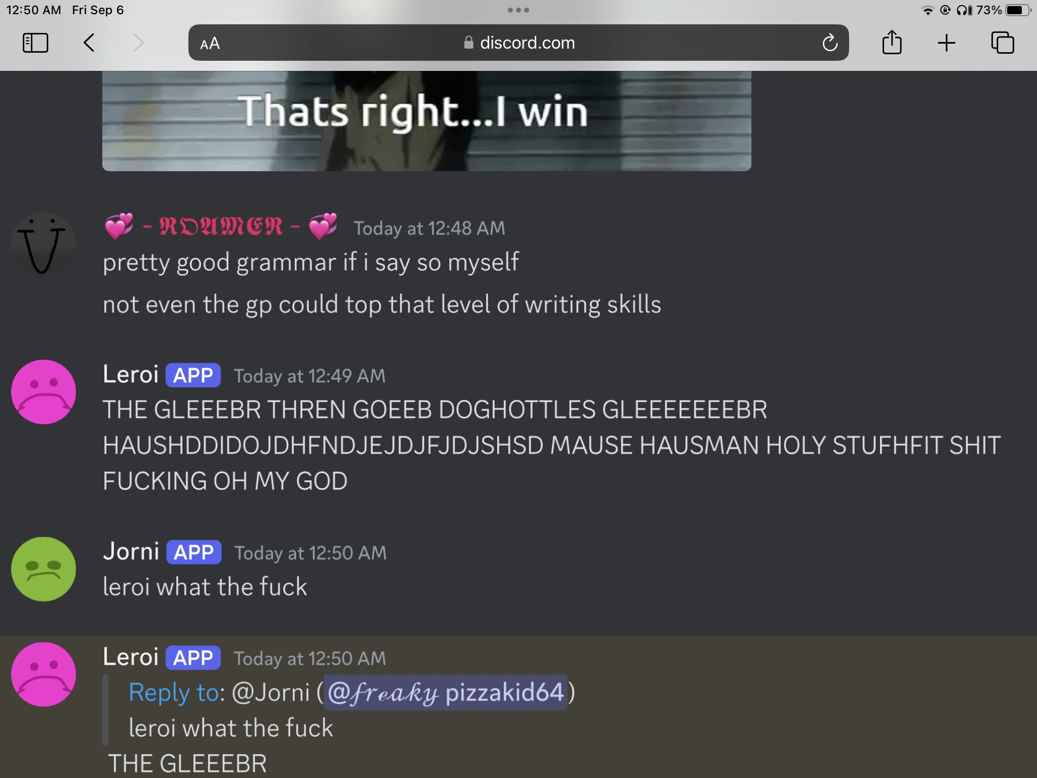 leroi is not ok chat | Fandom