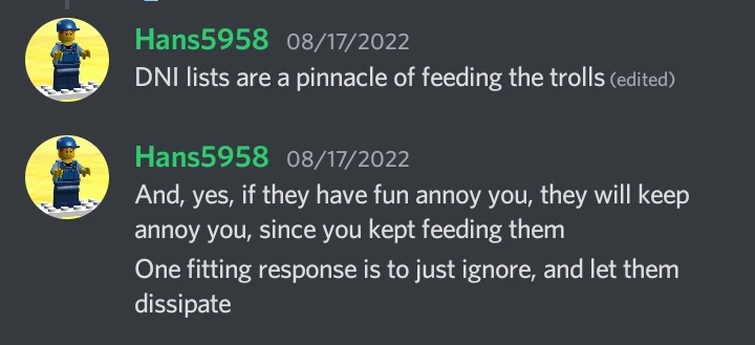 the real reason i don't have a dni list | Fandom