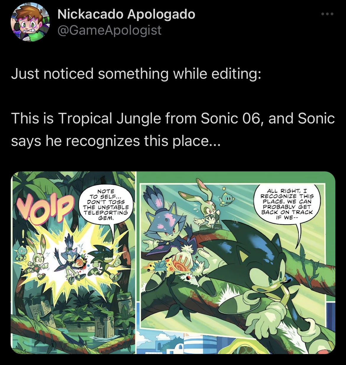 Tropical Jungle in IDW Sonic | Fandom