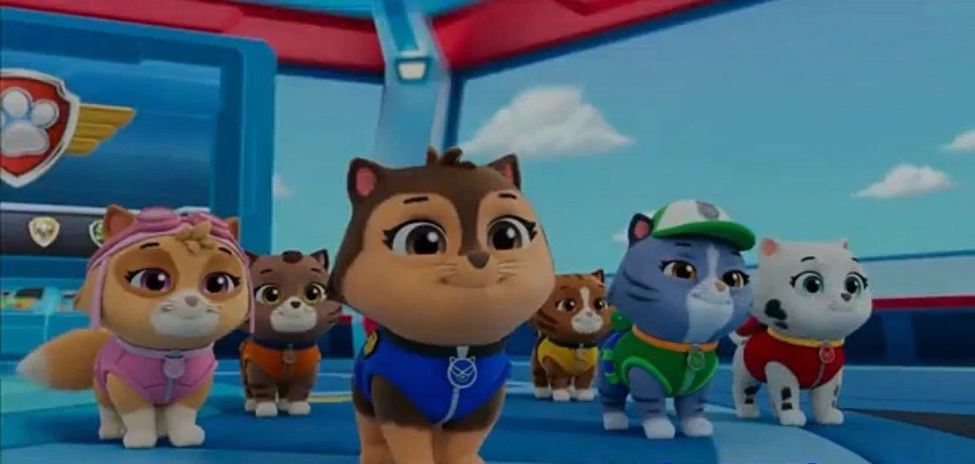 PAW Patrol Clip (Air Rescue) | Rocky, Zuma, Rubble and the kittens try ...