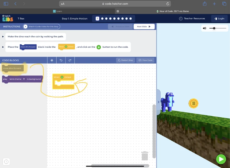 -Hour of Code Tutorial!--Create a 3D T-Rex Game- | Fandom