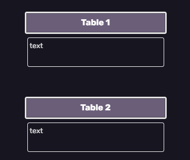 two tables side by side? | Fandom