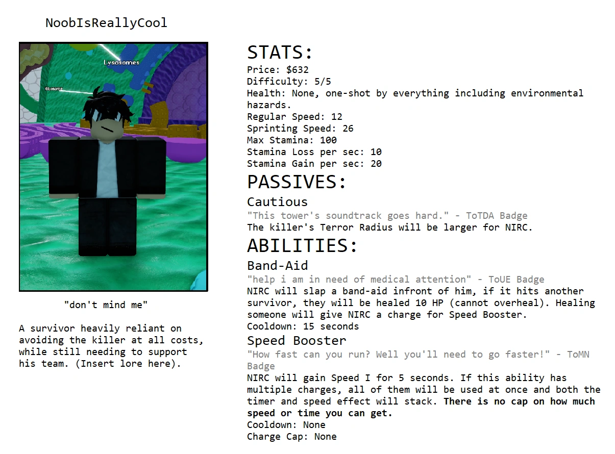 dumbass self-insert forsaken survivor concept made out of sheer brainrot | Fandom