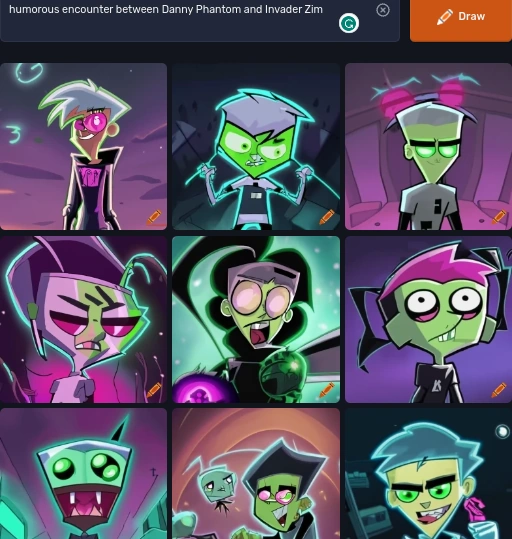Invader Zim and Danny Phantom Craiyon ai | Fandom