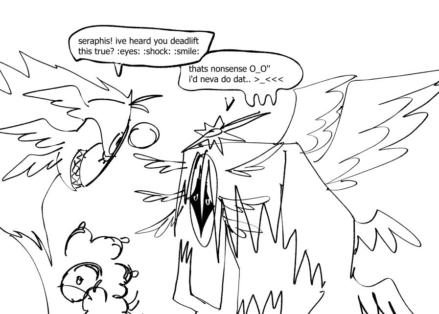 comic featuring angelic warden and seraphis | Fandom