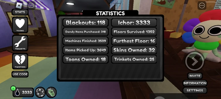 stats and toon check | Fandom