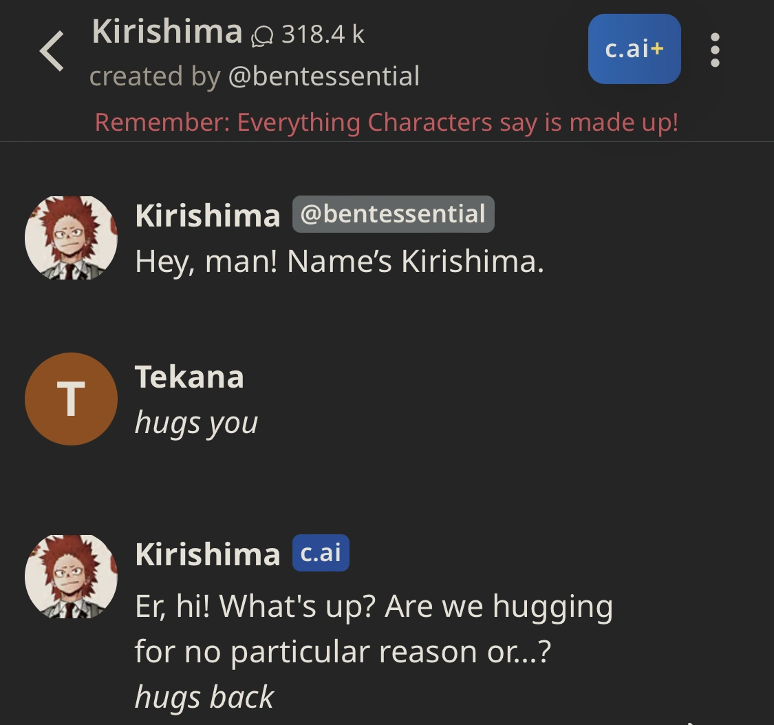 Hugging different MHA character Ai (added izuku too) | Fandom