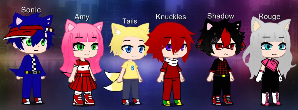 Here Are The Characters In My Sonic AU In Gacha Club | Fandom