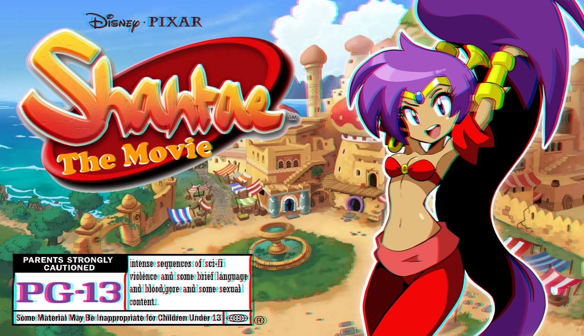 i made shantae the movie poster (disney pixar) (fanmade) | Fandom