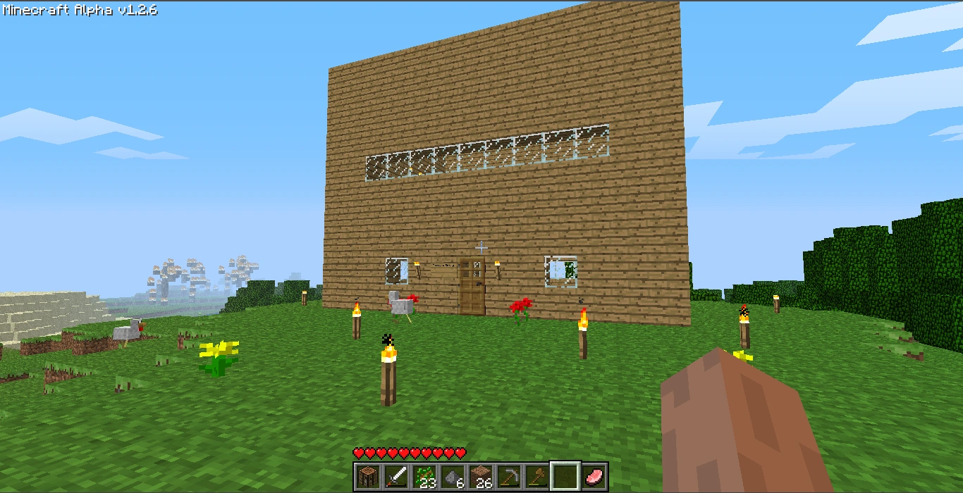 My house in minecraft alpha 1.2.6, i hate this game so much | Fandom