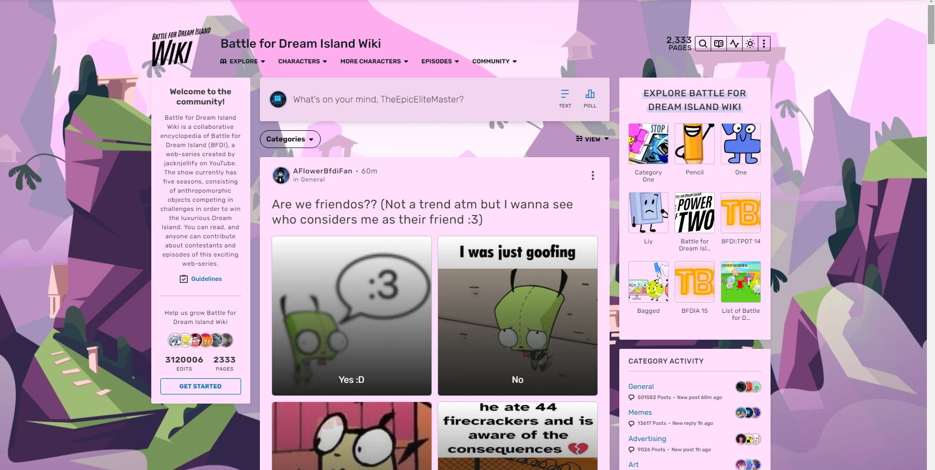 Hypothetical old wiki layout thing | Fandom