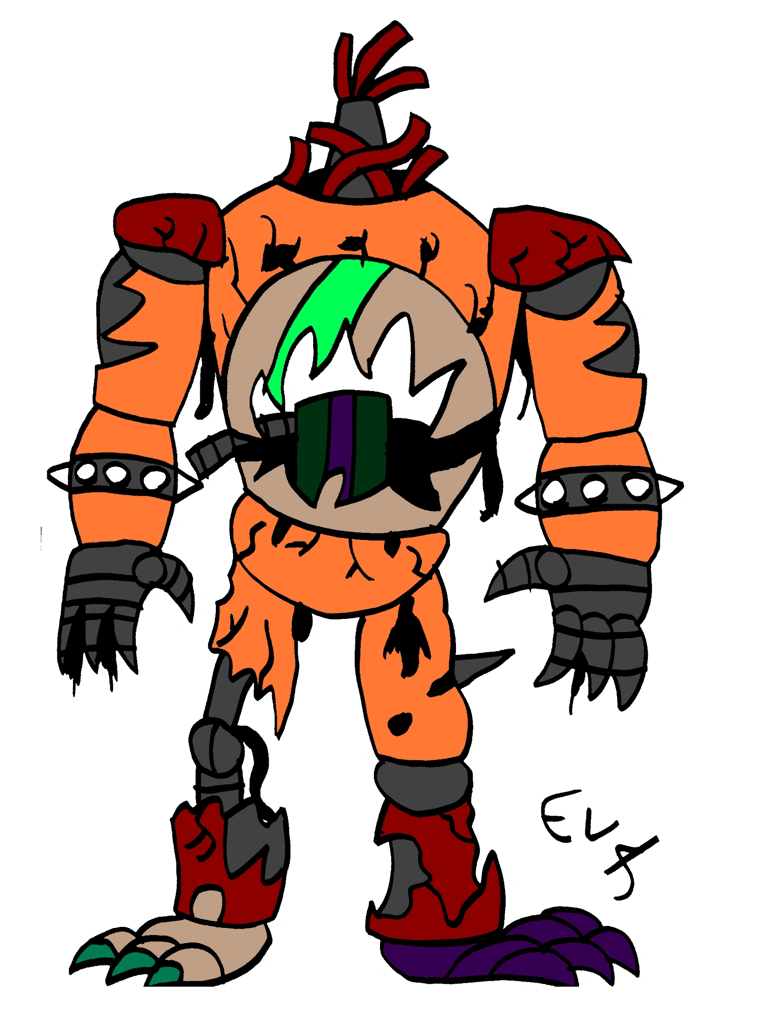 My drawing of Ruined Glamrock Freddy | Fandom