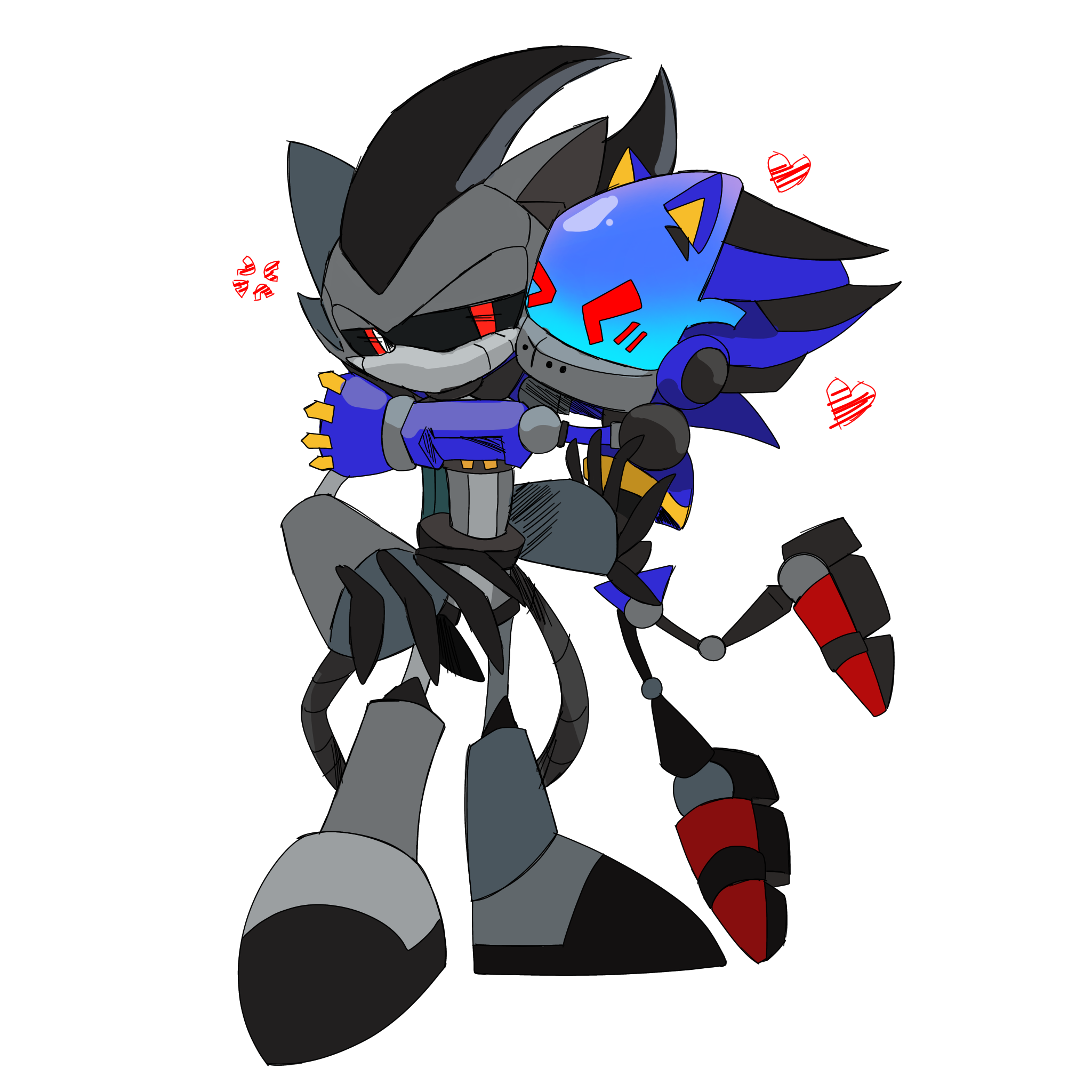 Chaos Sonic & Metal Sonic MK2 (By KaitouNight) And Gold X Espio | Fandom Chaos Sonic & Metal Sonic MK2 (By KaitouNight) And Gold X Espio | Fandom